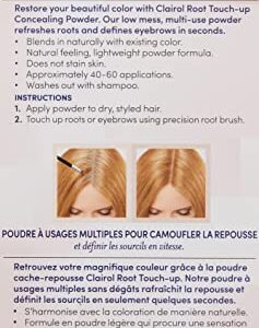 Clairol Root Touch-Up Temporary Concealing Powder, Blonde Hair Color, Pack of 4