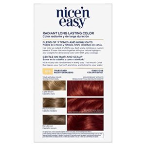 Clairol Nice'n Easy Permanent Hair Dye, 6TR Truest Red Hair Color, Pack of 1