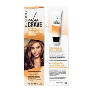 Clairol Color Crave Temporary Hair Color Makeup, Shimmering Bronze Hair Color, 1 Count