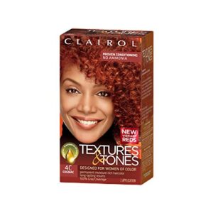 clairol professional textures & tones hair color 4c cognac