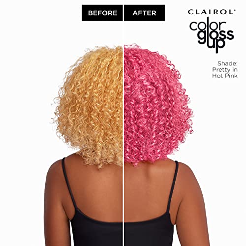 Clairol Color Gloss Up Temporary Hair Dye, Pretty In Hot Pink Hair Color, Pack of 1