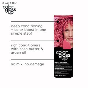 Clairol Color Gloss Up Temporary Hair Dye, Pretty In Hot Pink Hair Color, Pack of 1