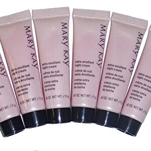 Lot of 6 Mary Kay Extra Emollient Night Cream ~ Travel Size ~ Set / Pack