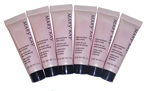 Lot of 6 Mary Kay Extra Emollient Night Cream ~ Travel Size ~ Set / Pack