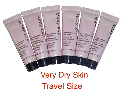 Lot of 6 Mary Kay Extra Emollient Night Cream ~ Travel Size ~ Set / Pack