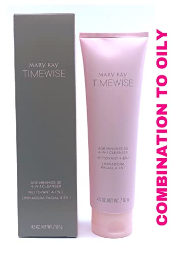 Mary Kay Timewise Age Minimize 3D 4-in-1 Cleanser Combination to Oily Skin (4.5 oz) (088998)