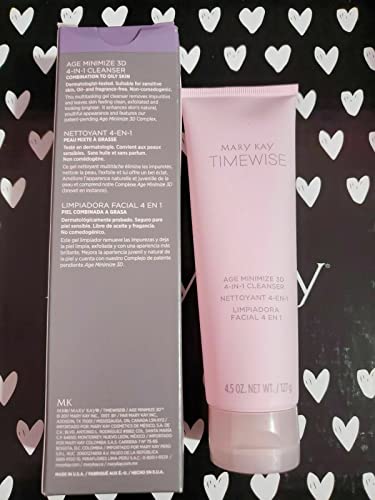 Mary Kay Timewise Age Minimize 3D 4-in-1 Cleanser Combination to Oily Skin (4.5 oz) (088998)