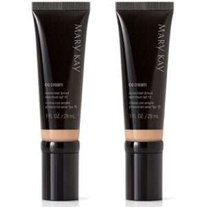 2 pcs mary kay cc cream sunscreen broad spectrum spf 15 1 fl. oz.medium to deep