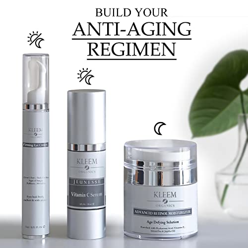 Pure Anti-Wrinkle Face & Neck Retinol Cream with Hyaluronic Acid - Premium Anti-Aging Face Moisturizer - Anti Aging Firming Facial Cream to Reduce Wrinkles, Dark Spots, Fine Lines, Sun Damage - 1.7 Oz