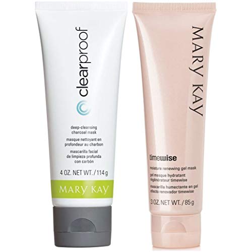 Mary Kay Mix & Mask Set Deep-Cleansing Charcoal Mask & Moisture Renewing Gel Mask