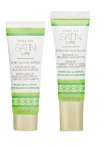 mary kay satin lips set – shea sugar scrub and shea butter balm 3 oz. net / 8 g