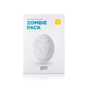 skin1004 zombie pack (1box – 8ea) | wash off face mask for aging skin, fine lines wrinkles, enlarged pores, dryness, lifting and hydrating