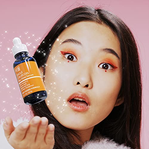 SeoulCeuticals Korean Skin Care Korean Beauty - 20% Vitamin C Hyaluronic Acid Serum + CE Ferulic Acid Provides Potent Anti Aging, Anti Wrinkle Korean Beauty 1oz