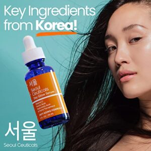 SeoulCeuticals Korean Skin Care Korean Beauty - 20% Vitamin C Hyaluronic Acid Serum + CE Ferulic Acid Provides Potent Anti Aging, Anti Wrinkle Korean Beauty 1oz