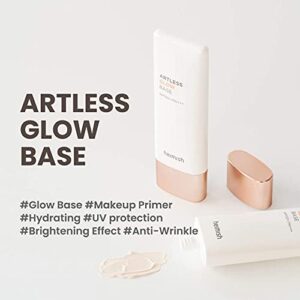 [heimish] Artless Glow Base SPF 50+ PA+++ 1.4fl.oz/40ml | Moisturizer, Sunscreen to Makeup Base | Cruelty-free, All-In-One, Glowy Skin, All Skin Types, Lightweight, Soft Cream texture, face primer