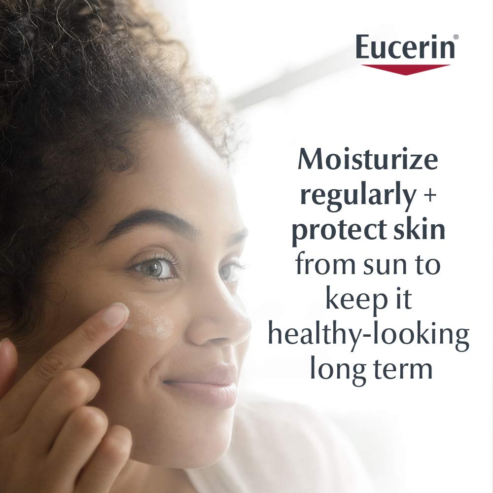 Eucerin Daily Protection Face Lotion - Broad Spectrum SPF 30 - Moisturizes and Protects Sensitive, Dry Skin - 4 fl. oz. Pump Bottle