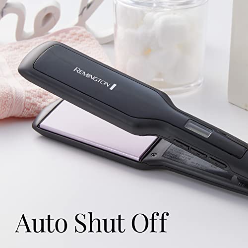 Remington S5520 1¾" AntiStatic Flat Iron with Floating Ceramic Plates and Digital Controls Hair Straightener, Purple, 1 Count