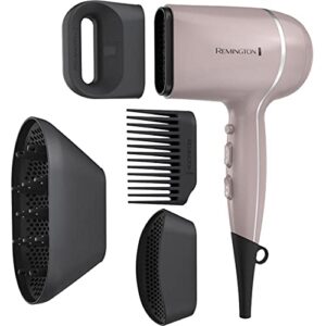 remington pro wet2style dryer, with ionic & ceramic drying technology, mauve, d20a10