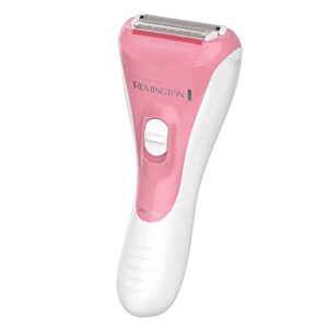 remington wdf4821us smooth & silky electric shaver for women, 3-blade cordless foil shaver and bikini trimmer for wet or dry use, pink