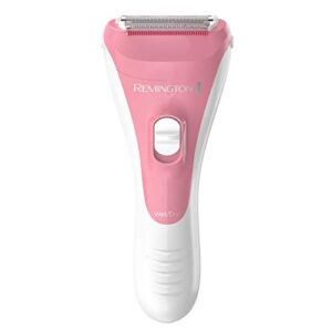 Remington WDF4821US Smooth & Silky Electric Shaver for Women, 3-Blade Cordless Foil Shaver and Bikini Trimmer for Wet or Dry Use, Pink