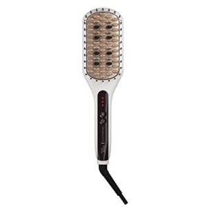 remington shine therapy argan oil & keratin infused straightening brush / heated styling brush / paddle brush