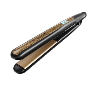 Remington S6501 1” Ultimate Ceramic Flat Iron with Protection Against Frizz, Smooth Glide Hair Straightener, High Heat and Temperature Lock