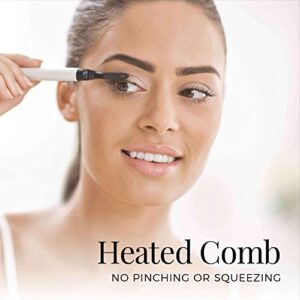 Remington Reveal Lash & Brow Kit, Heated Eyelash Curler and Precision Tweezers with LED light (EC300B)