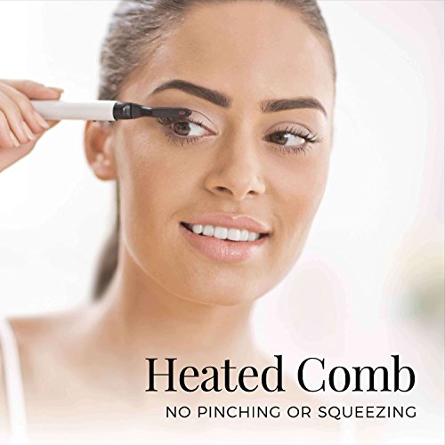 Remington Reveal Lash & Brow Kit, Heated Eyelash Curler and Precision Tweezers with LED light (EC300B)