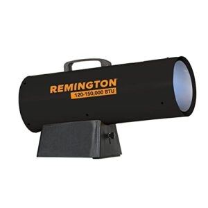 Remington 150,000 BTU LP Forced Air Heater - Variable Output Black