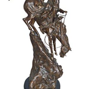 Mountain Man by Remington Bronze Statue - Size: 11" L x 11" W x 30" H.