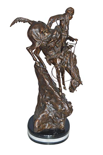 Mountain Man by Remington Bronze Statue - Size: 11" L x 11" W x 30" H.