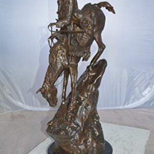 Mountain Man by Remington Bronze Statue - Size: 11" L x 11" W x 30" H.