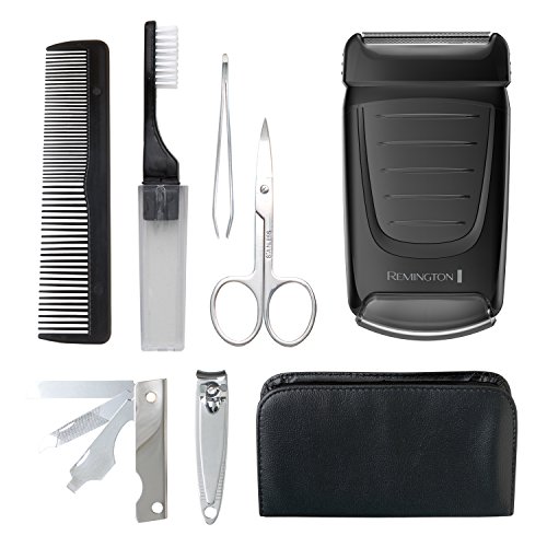 Remington Weekender Men’s Travel Foil Shaving Kit, Black, TLF200