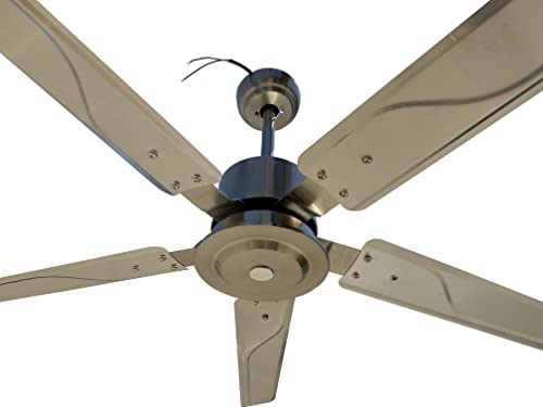 Outdoor Solar Stainless Steel Ceiling Fan with Remote Control