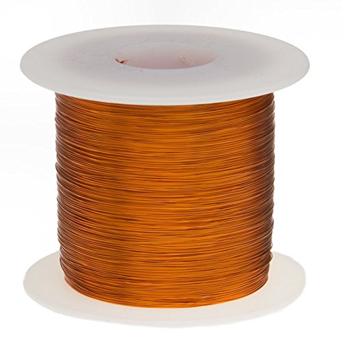 Remington Industries 36S200P Magnet Wire, Enameled Copper Wire Wound, 36 AWG, 1.0 lb, 12772' Length, 0.0055" Diameter, 200Â Degree C, Natural