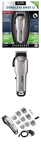 Andis 73000 Envy Li Cordless Clipper - Rechargeable Hair Trimmer - Adjustable Blade Clipper, Close Cutting Zero Gapped - Pack of 1, female