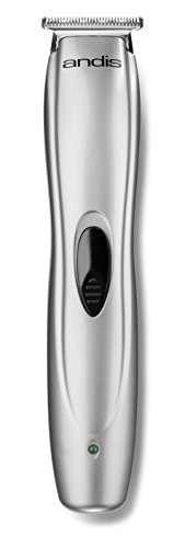 Andis Men 22725 VersaTrim Corded/Cordless Hair & Beard Trimmer Kit - Carbon Steel T-Blade for Close Cutting with Rechargeable Powerful Lithium-Ion Battery – Set of 14-Pieces, Silver