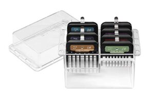 andis 33655 premium clip animal comb set – built with plastic, includes 7 color coded combs of different sizes, metal clip to attach comb – fits ultra edge & ceramic edge blades, multicolor