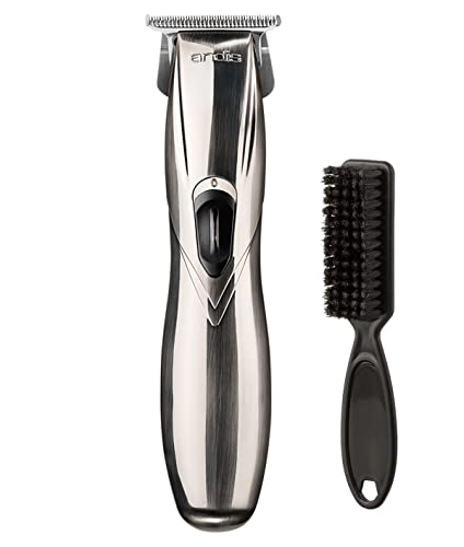 Andis Slimline Pro GTX Lithium-Ion Cordless Wide Blade Trimmer D-8 (32690) - Bundled with a BeauWis Blade Brush