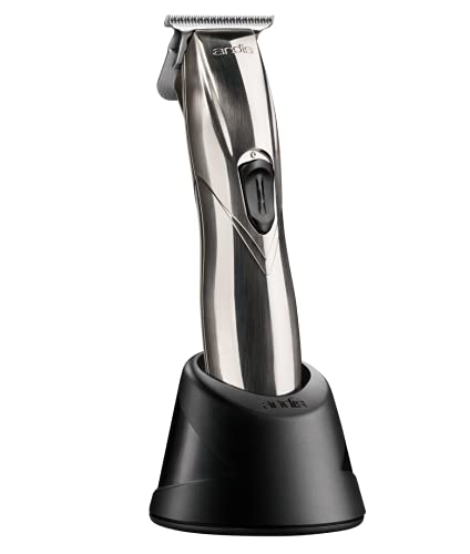 Andis Slimline Pro GTX Lithium-Ion Cordless Wide Blade Trimmer D-8 (32690) - Bundled with a BeauWis Blade Brush