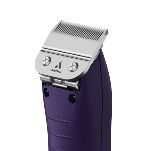 Andis 24820 EasyClip Professional-Animal 7-Piece Detachable Ceramic Blade Clipper Kit, Purple