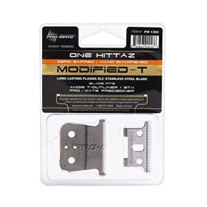 andis t-outliner & gtx replacement one hittaz zero gap modified t blades (extra thin & sharp) by pro-mate