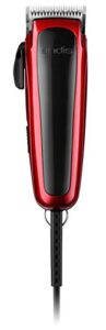 andis 75360 adjustable blade clipper easy cut 20-piece haircutting kit, red/black