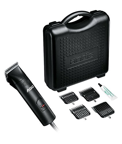 Andis ProClip UltraEdge 1-Speed Detachable Blade Clipper Kit, Professional Animal/Dog Grooming, Black, AGC (22545)