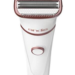 Andis 31015 Close Curves Electric Shaver for Women - Perfect for Legs, Bikini Area & Underarms Hair Removal - Rechargeable Cordless Wet & Dry Shaver, Lightweight - 6 Piece Kit