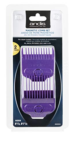 Andis Magnetic Comb Set - Dual Pack 0.5 & 1.5, 1 count