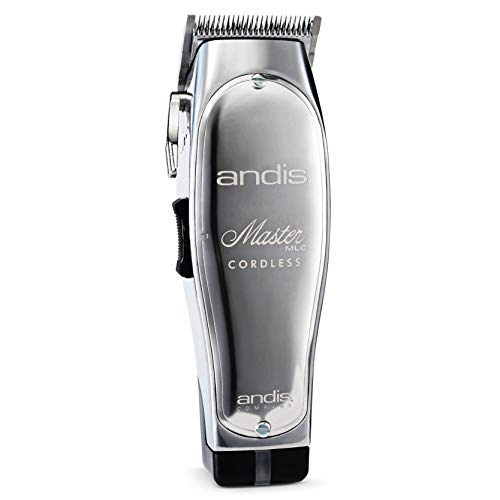 Andis Professional Master Cordless Lithium-Ion Clipper (12470) - Andis 01420 Master Clipper Magnetic Comb Set — Dual Pack Sizes 0.5 & 1.5, BeauWis Blade Brush