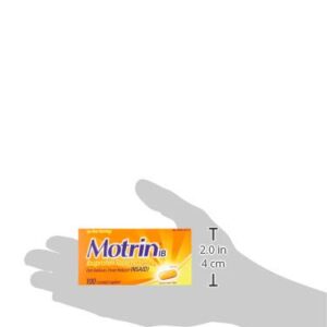 Motrin IB Pain Reliever Fever Reducer (NSAID) Ibuprofen Tablets, 100 Count