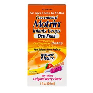 Motrin Infants Concentrated Liquid Medicine Drops with Ibuprofen, Berry, 1 fl. Oz