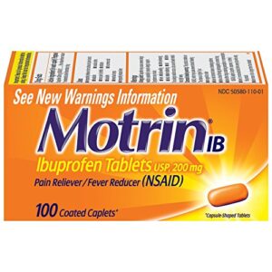 Motrin IB Ibuprofen USP, 200 mg, 100 Count